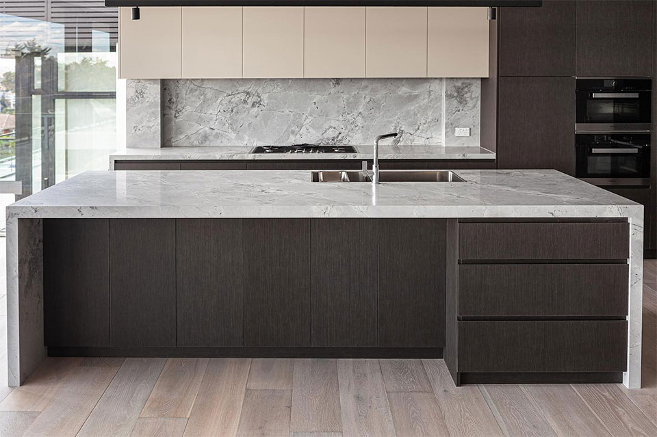 Kitchen Benchtops - Marable Slab House - Sydney