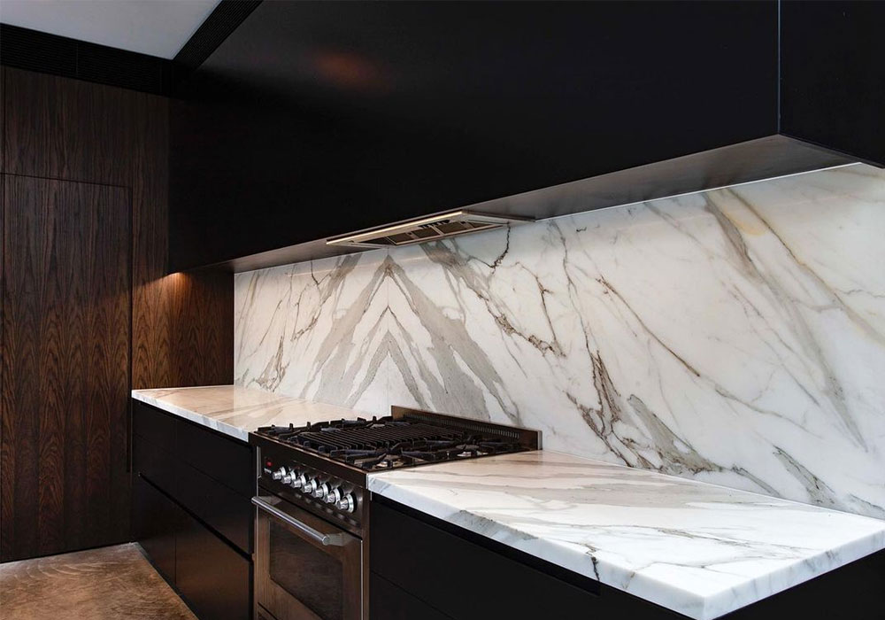 Natural & Engineered Stone Splashback - Marable Slab House